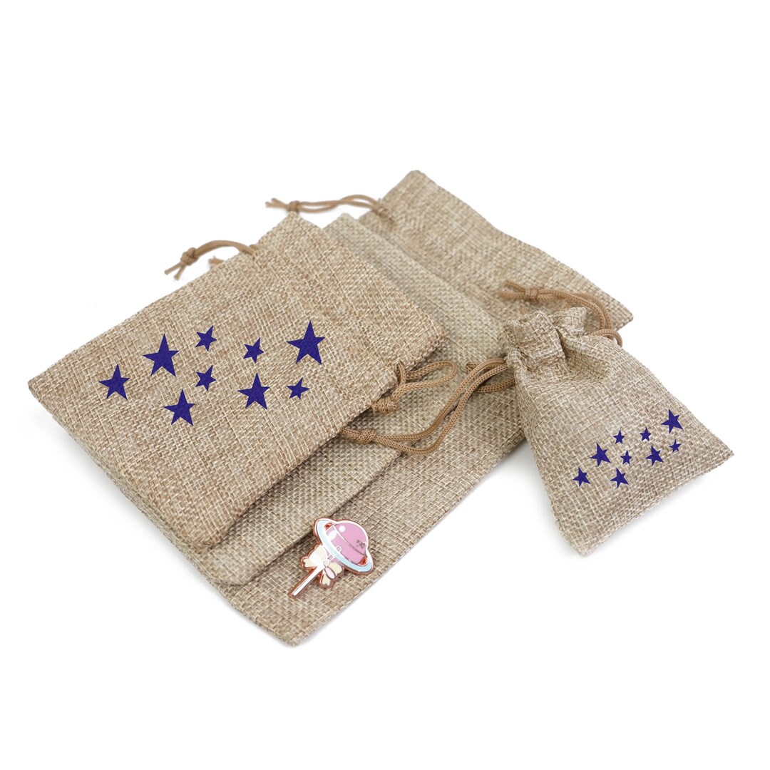 300 Custom Natural Linen Bags, Drawstring Bag, Rustic Wedding Favor ...