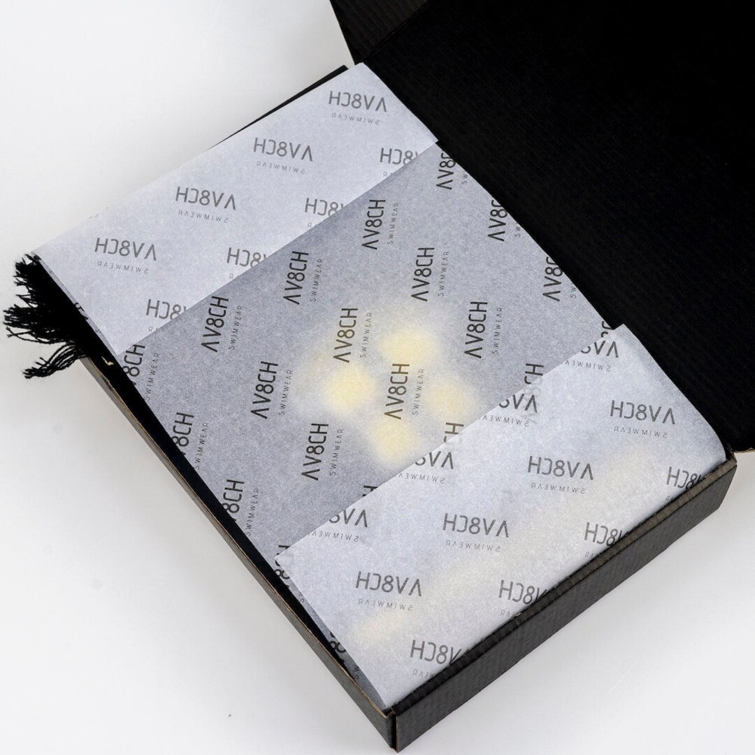 500 High Quality Custom Printed Tissue Paper, Logo Wrapping Paper, Gift ...