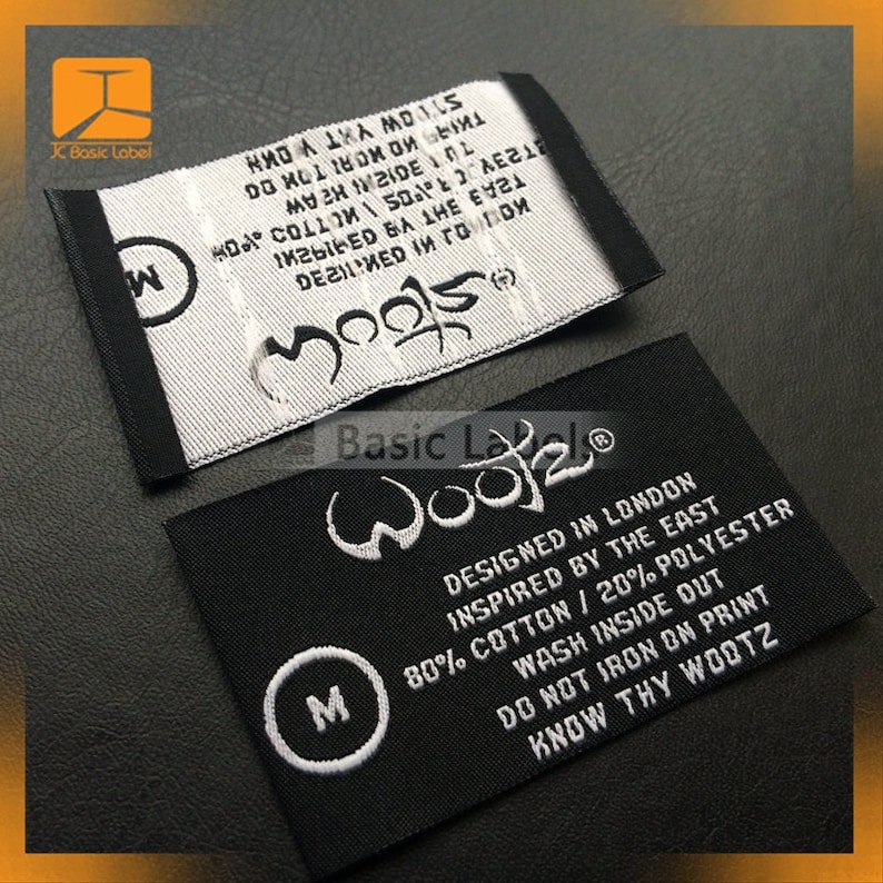 500 Custom Woven Labels Custom Woven Tags Custom Tags - Etsy