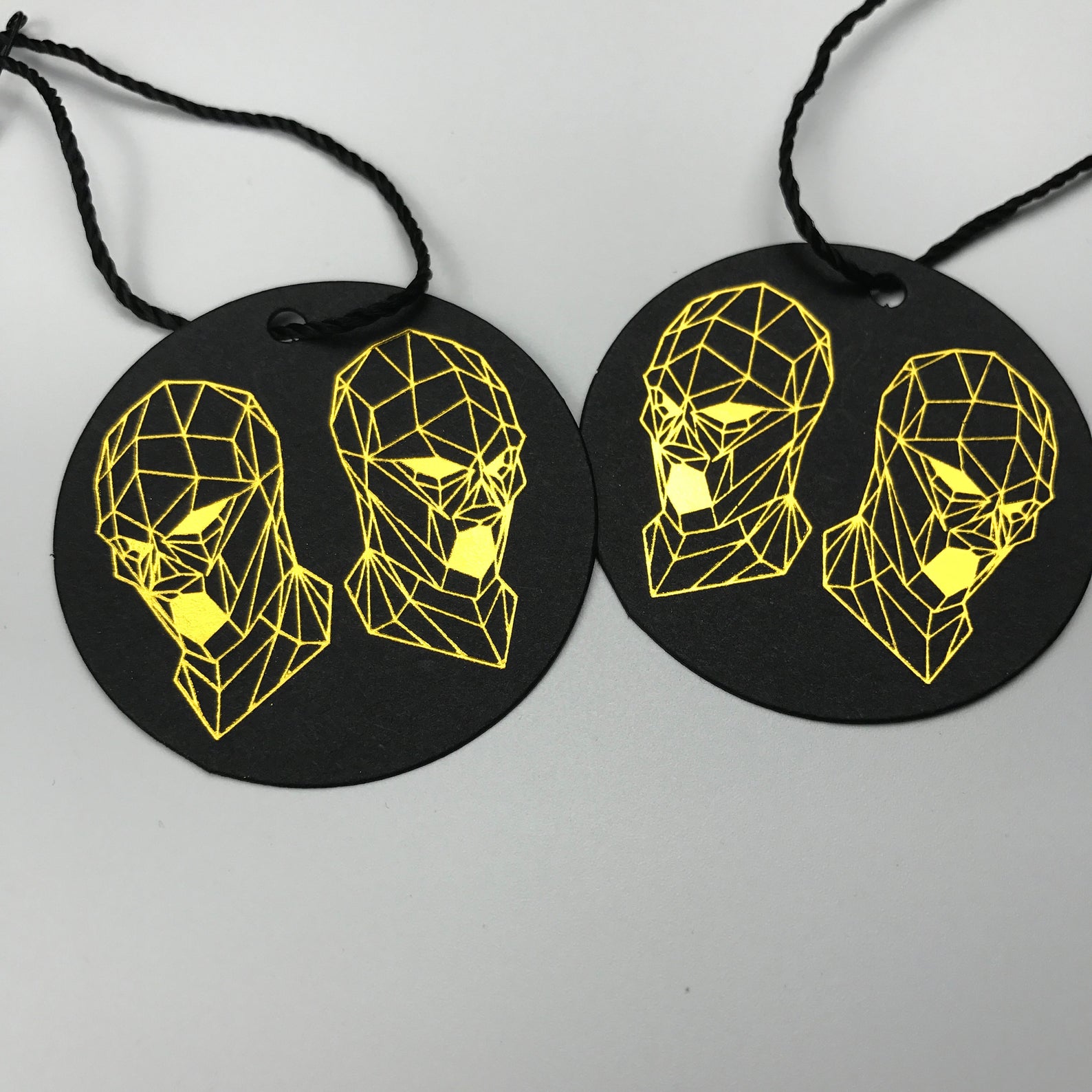 500 Hang Tags Gold Foil Tag With String Swing Tags Custom - Etsy