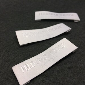 300 Custom Woven Label, Raised Text, Embossed Text, High Definition ...