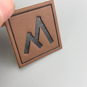 100 Leather Label, Leather Patch Custom, Leather Tags, Leather Patch ...