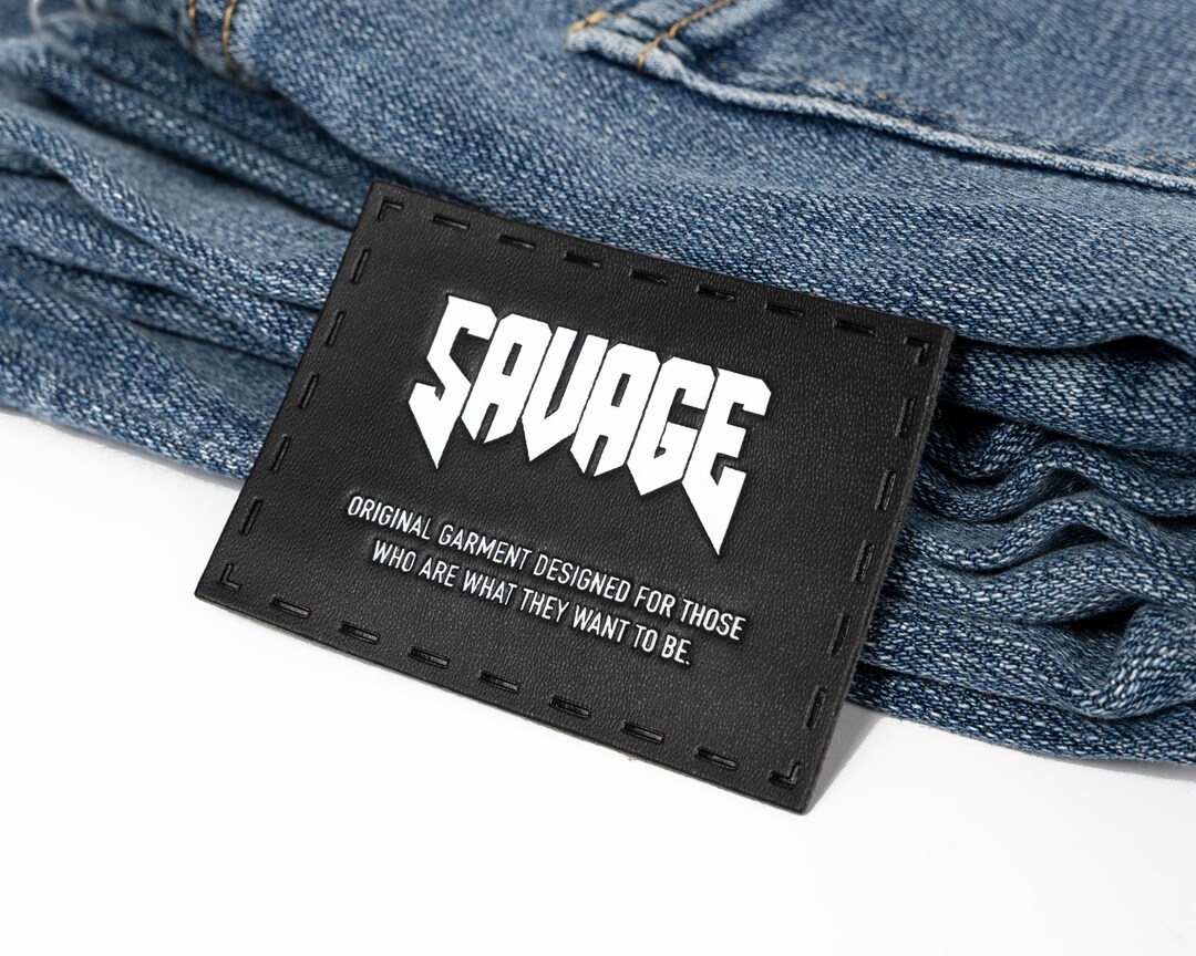 100 Custom Leather Labels, Leather Patches, Personalized Leather Patch ...