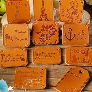 100 Genuine Leather Label Real Leather Label Custom Leather - Etsy