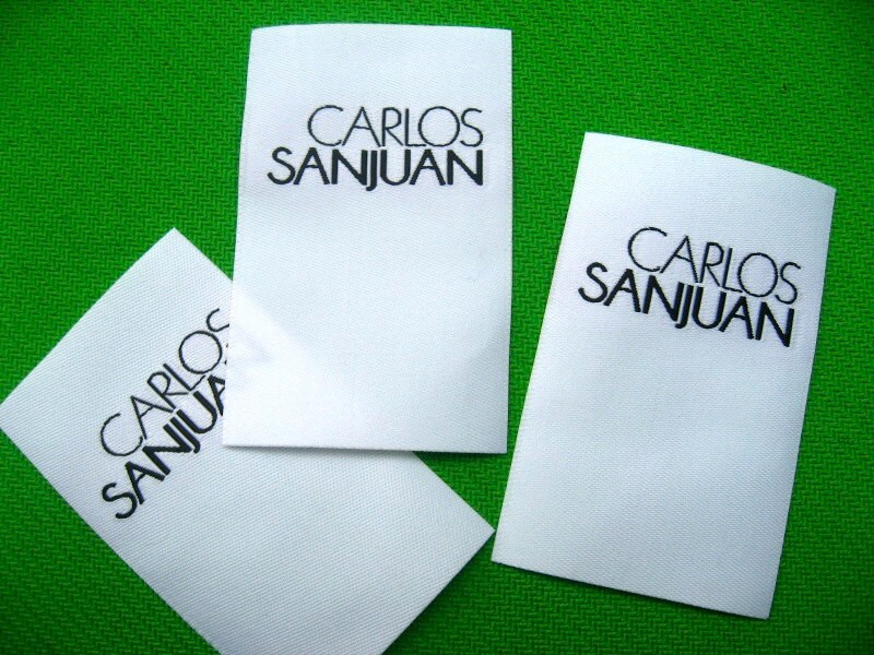 300 Custom Woven Label Raised Text Embossed Text High | Etsy