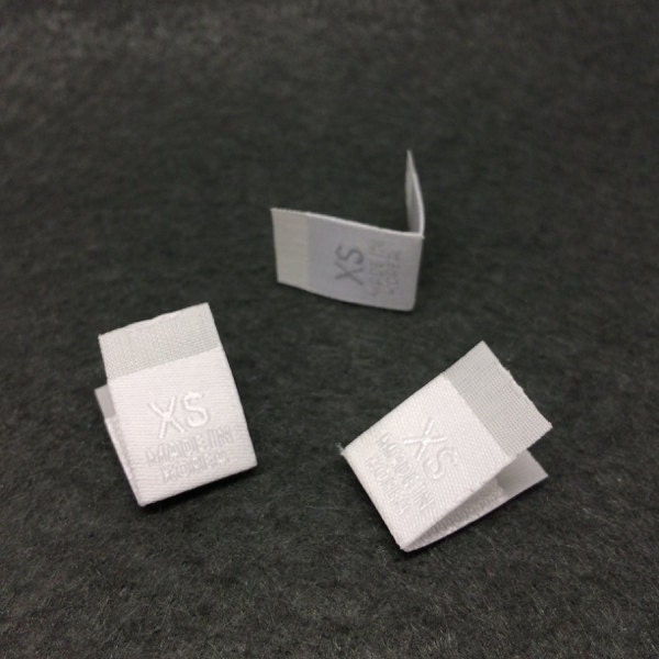 300 Custom Woven Label Raised Text Embossed Text High | Etsy