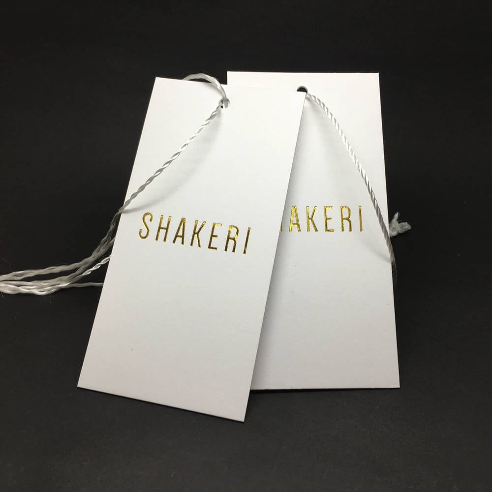 500 hang tags Gold Foil tag with string swing tags custom | Etsy