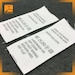 250 Cotton Labels, Cotton Tags, Fabric Label, Printed Labels, Printing ...