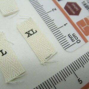 100 Cotton Size Labels, Size Tabs, Size Labels - Etsy