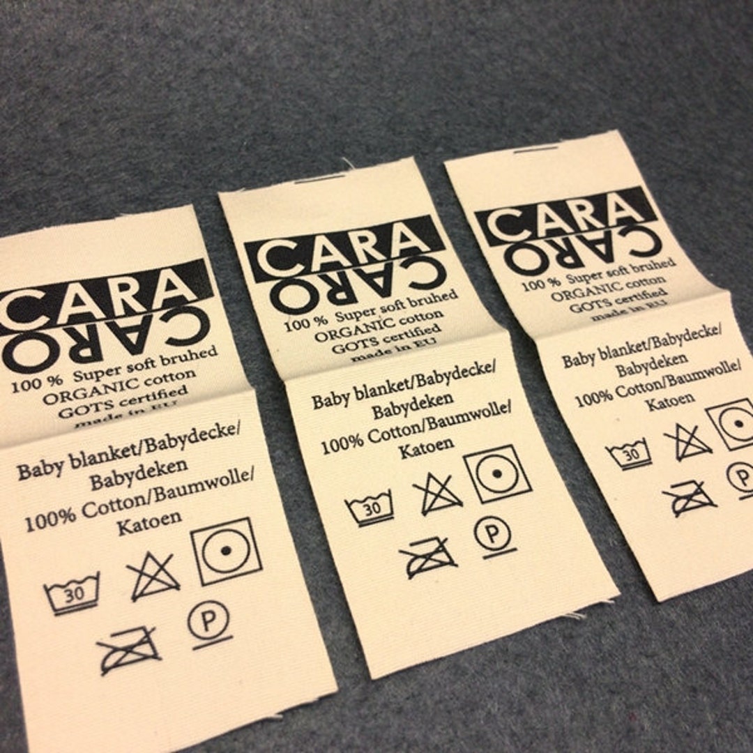 250 Custom Cotton Labels, Cotton Tags, Cotton Tags - Etsy