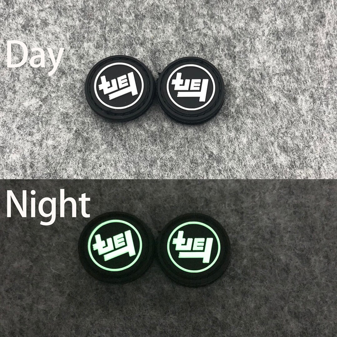 50 Luminate Drop Pvc Patch, Glow in Dark Rubber Patch, Custom Backings ...