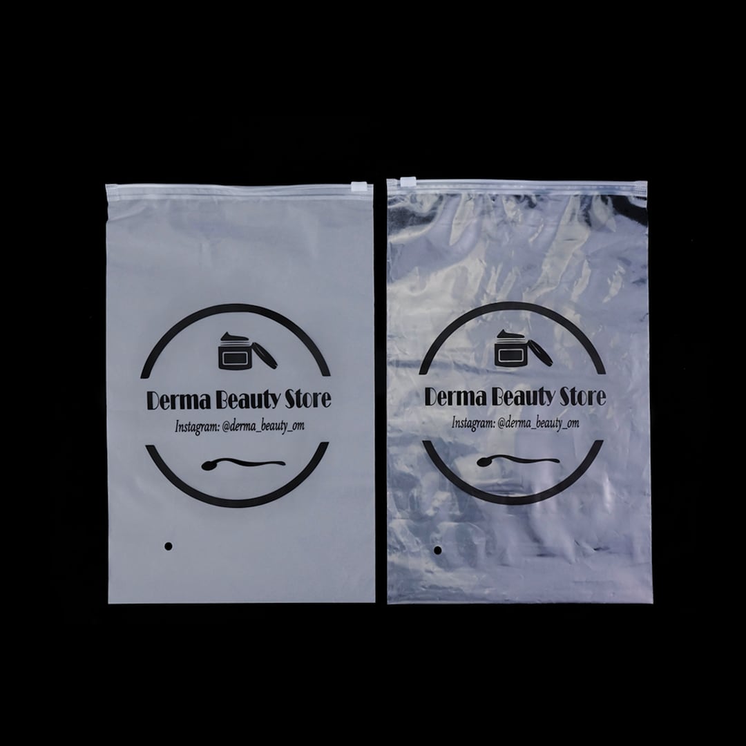 100 Custom Packing Bags, Ziplock Bags, Reclosable Poly Bags, Reclosable ...