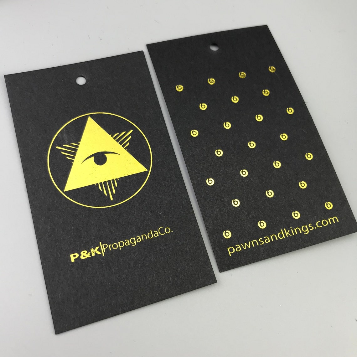 1000 Gold Foil Hang Tags, Clothing Hang Tags, Swing Tags, Custom Hang ...