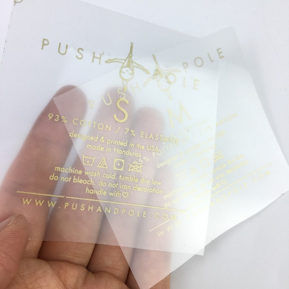 300 Heat Transfer Labels Heat Transfer Vinyl Iron on Labels | Etsy