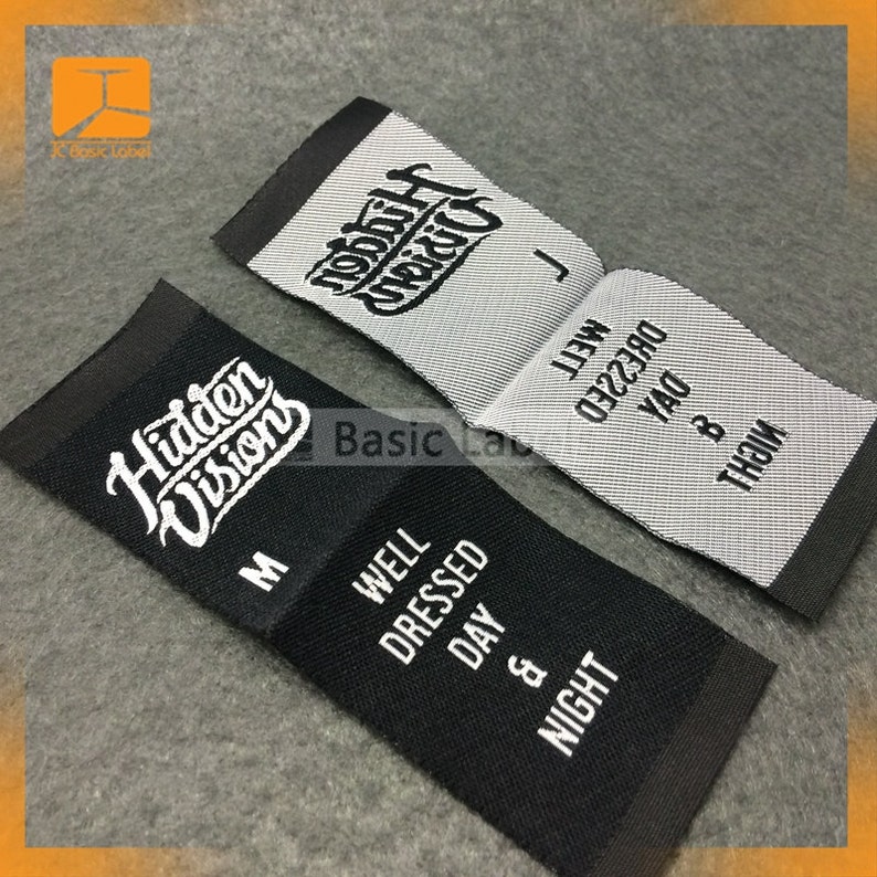 500 Custom Woven Labels Clothing Labels Custom Woven - Etsy