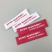50 Only Text Woven Labels Custom Woven Labels Sewn on Labels - Etsy