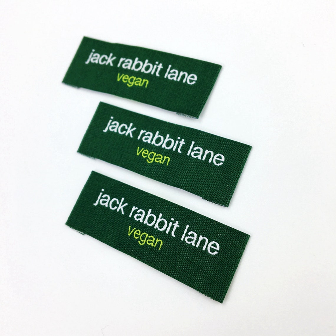 50 Only Text Woven Labels Custom Woven Labels Sewn on Labels | Etsy