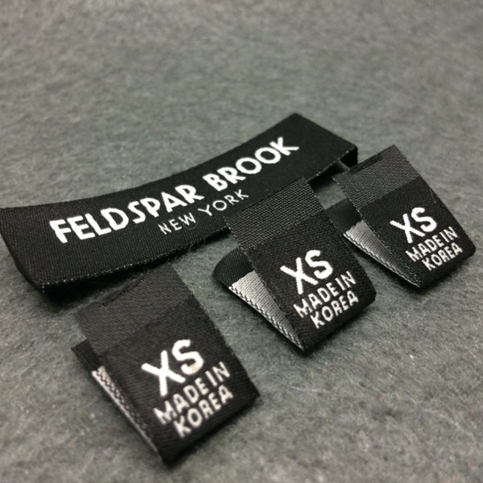 300 Custom Woven Label Raised Text Embossed Text High - Etsy