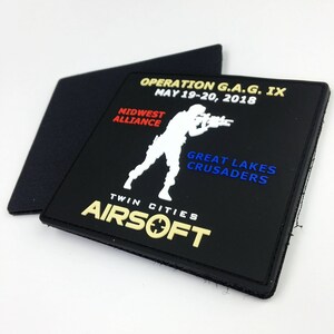 200 Velcro Backing PVC Patch, Hook and Loop Backing Patch, Custom Logo ...