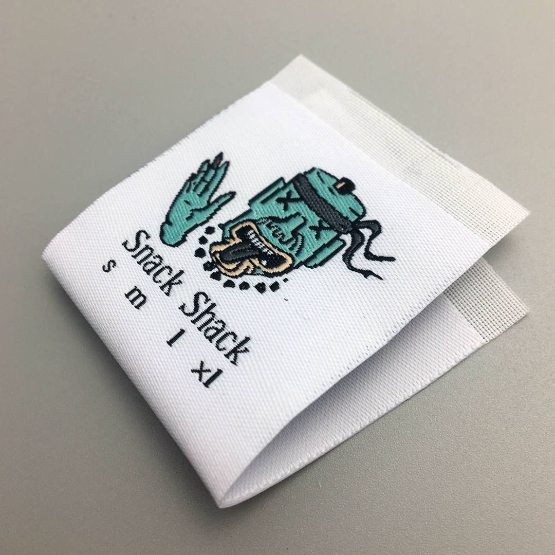 300 Woven Label Center Fold, Woven Labels Custom, Custom Woven Label ...