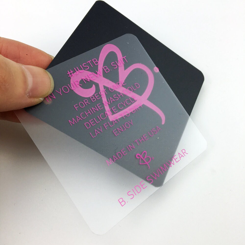 1000 Clear Tags Pvc Tags PVC Hang Tags Custom Pvc Business - Etsy Canada