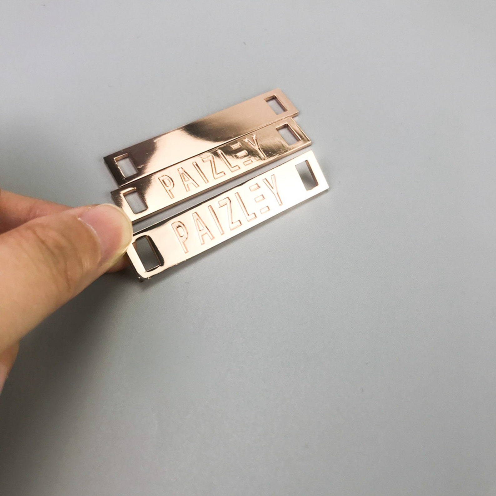 200 Metal Labels Custom Metal Tag Metal Labels for Clothing - Etsy