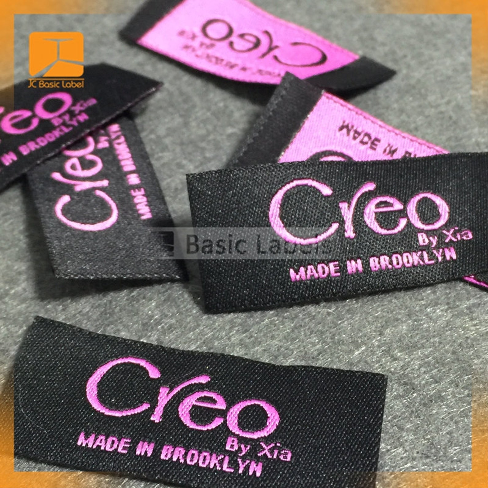 500 Custom Woven Labels Custom Woven Tags Custom Tags - Etsy