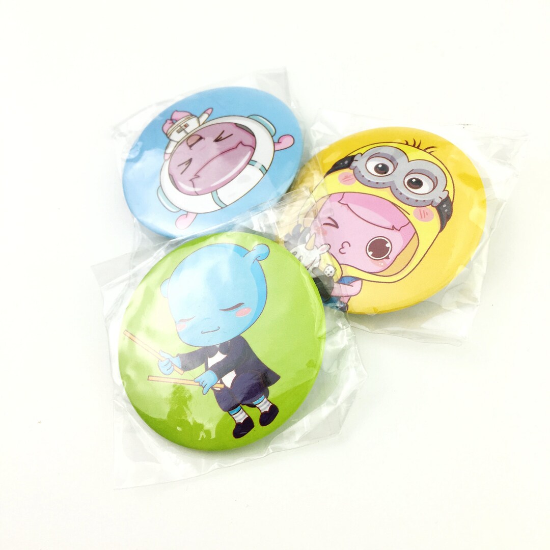 100 Custom Button Pins, Backpack Pins Set, Cute Button Pins, Tumbler ...