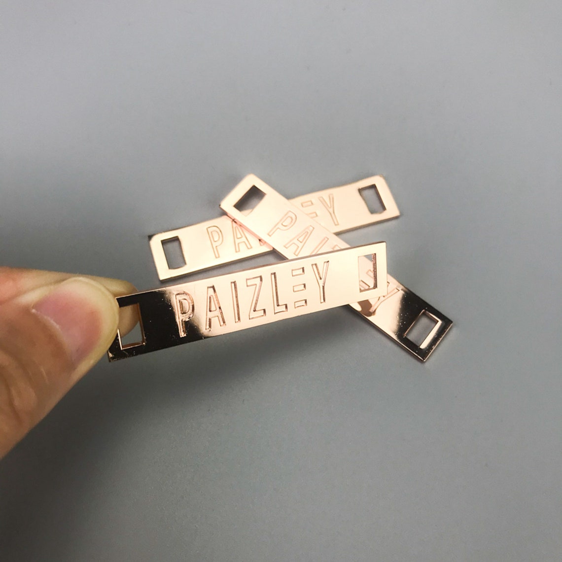 200 Metal Labels Custom Metal Tag Metal Labels for Clothing - Etsy