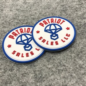 100 Customized 3D Soft PVC Patches, Clothing Accessories, Leather Patch ...