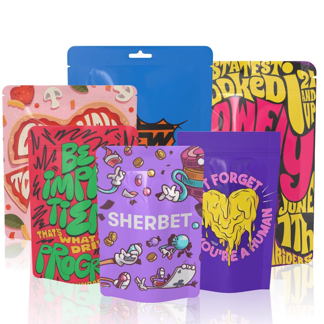 200 Aluminium Bags, Resealable Zipper Lock Design Packs, Mylar Bags ...