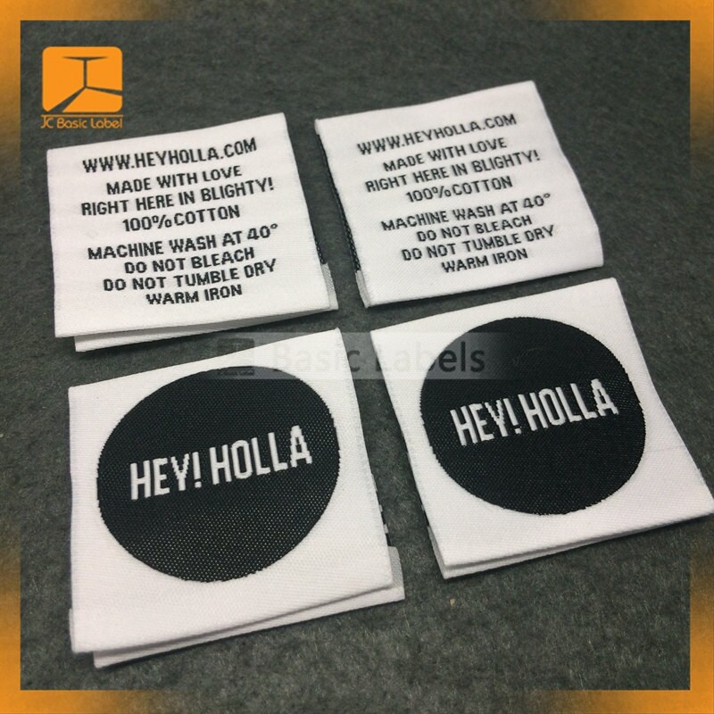 600 custom clothing labels hem tags woven labels | Etsy