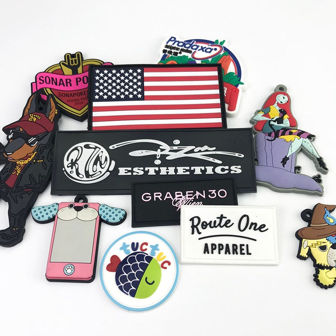 100 Pvc Rubber Patch, Morale Tag, Custom Rubber Patch, Hat Patch ...