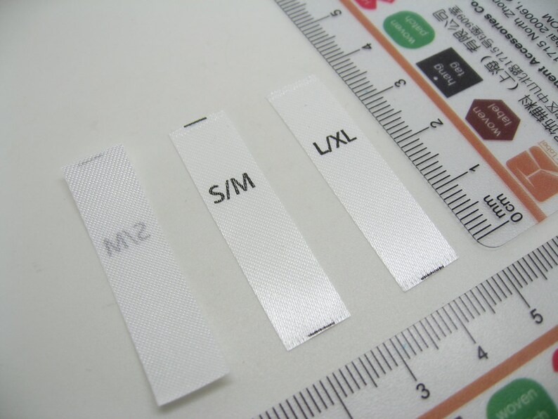 100 Cotton Size Labels Size Tabs Size Labels - Etsy