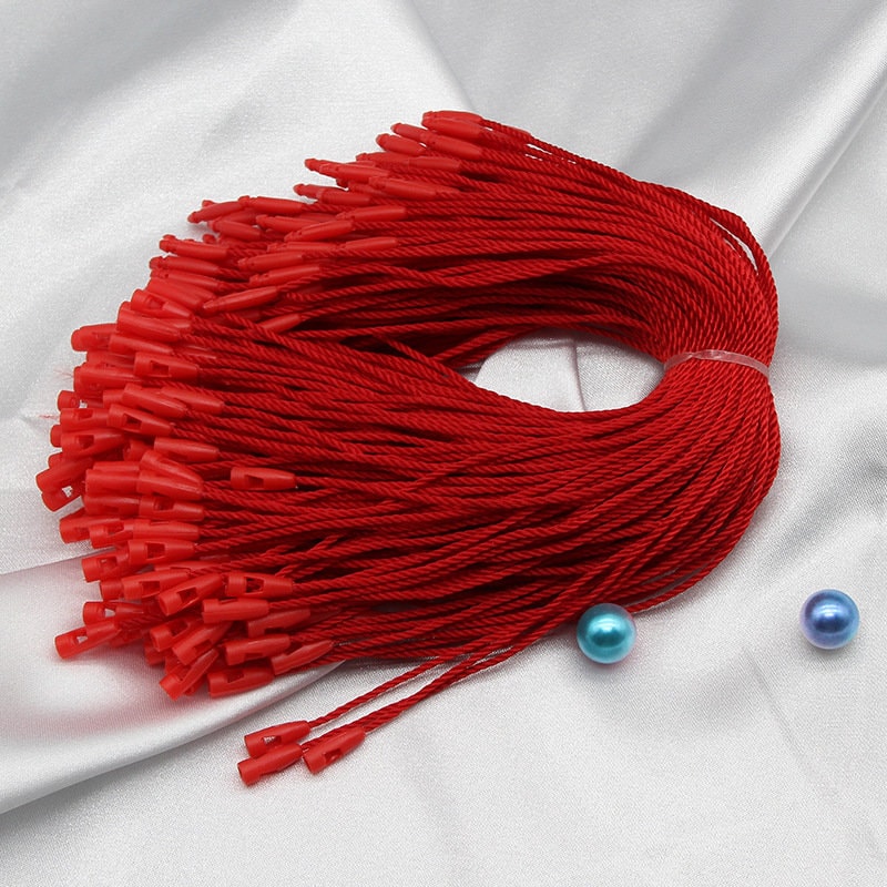 1000 Cotton Hang Tag Strings, Rope Fasteners, Snap Cord, Cord Clasp ...