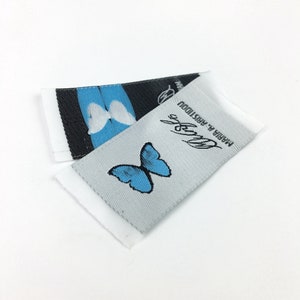 100 Hem Labels Custom, Custom Hem Label, Custom Clothing Labels, Custom ...