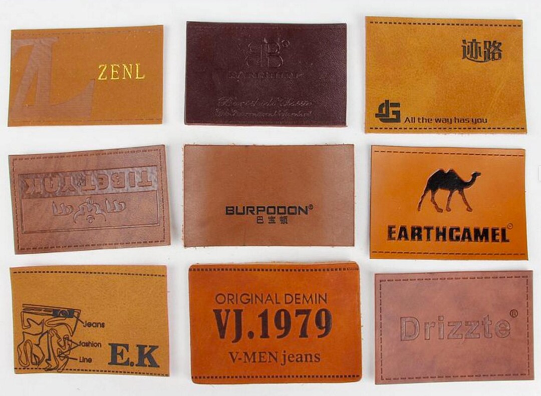 100 Genuine Leather Label Real Leather Label Custom Leather - Etsy