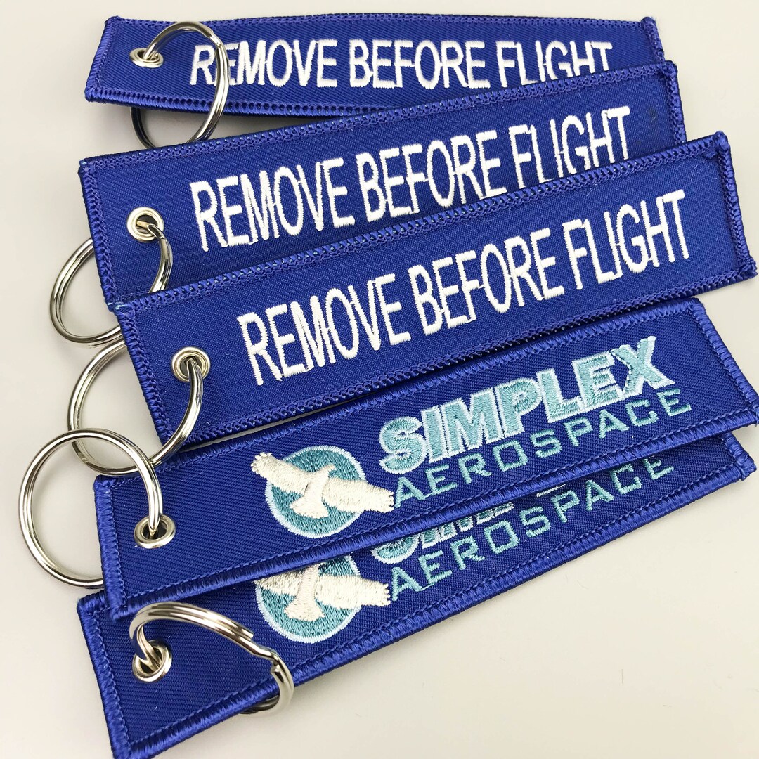 200 Aircraft Keychain, Embroidered Keychain, Airplane Key Chain, Flight ...