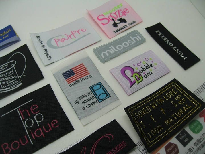 300 sewing labels custom woven labels custom woven labels | Etsy