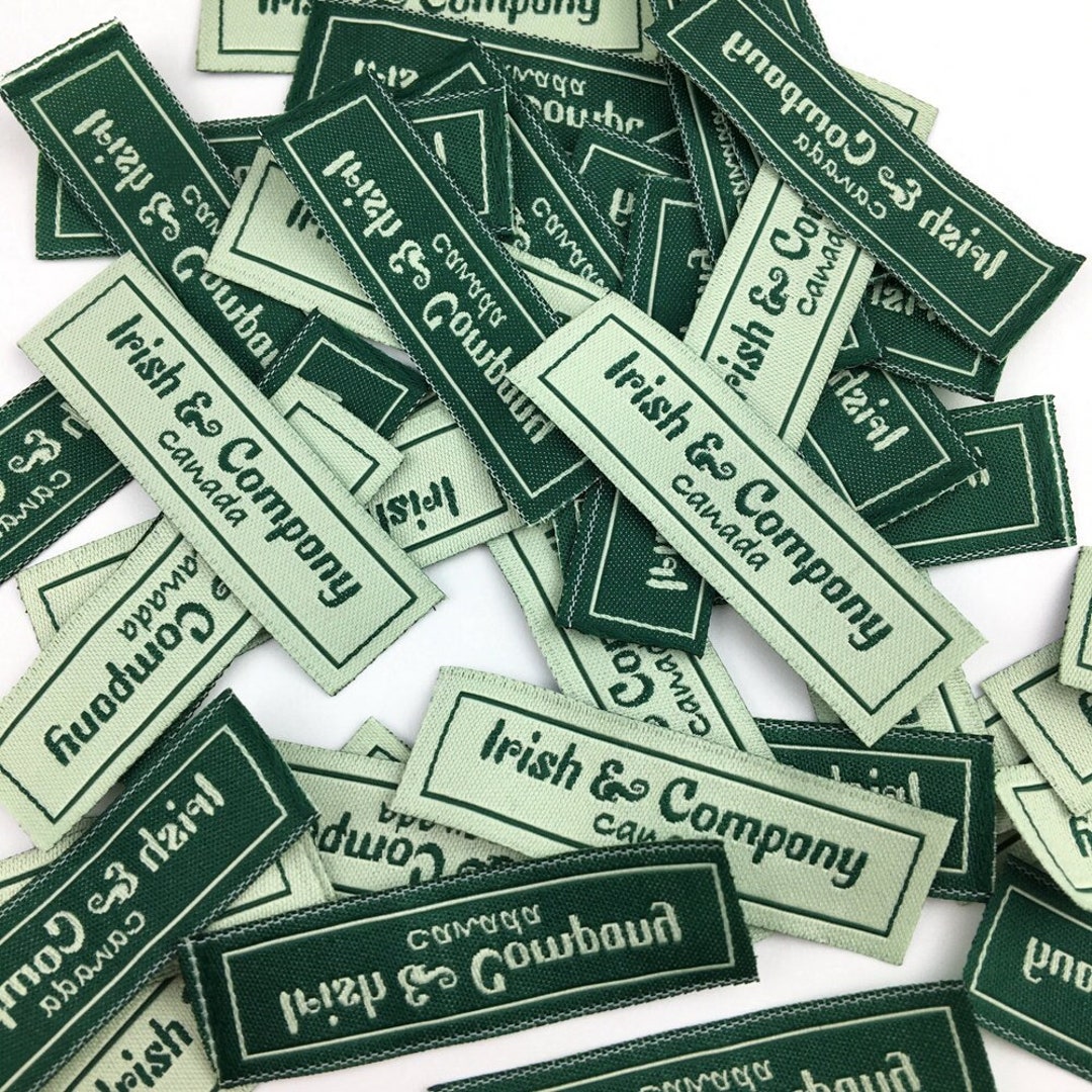 100-500 Custom Design Woven Labels, Art Label, Custom Hem Tags ...