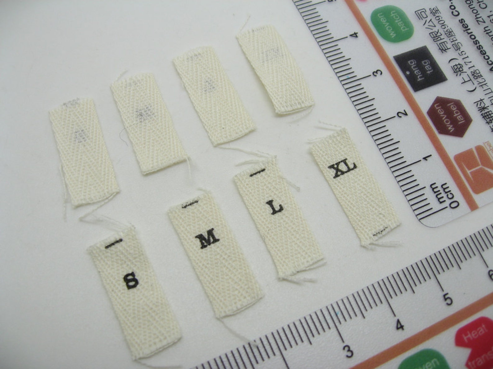 100 Cotton Size Labels Size Tabs Size Labels - Etsy