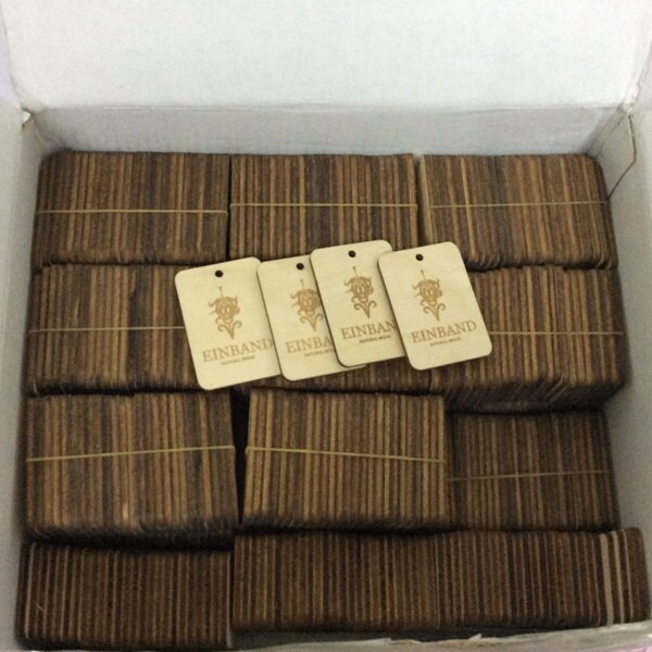 5% off 500 Wood Hang Tags Wooden Hang Tags Custom Gift Tags | Etsy UK