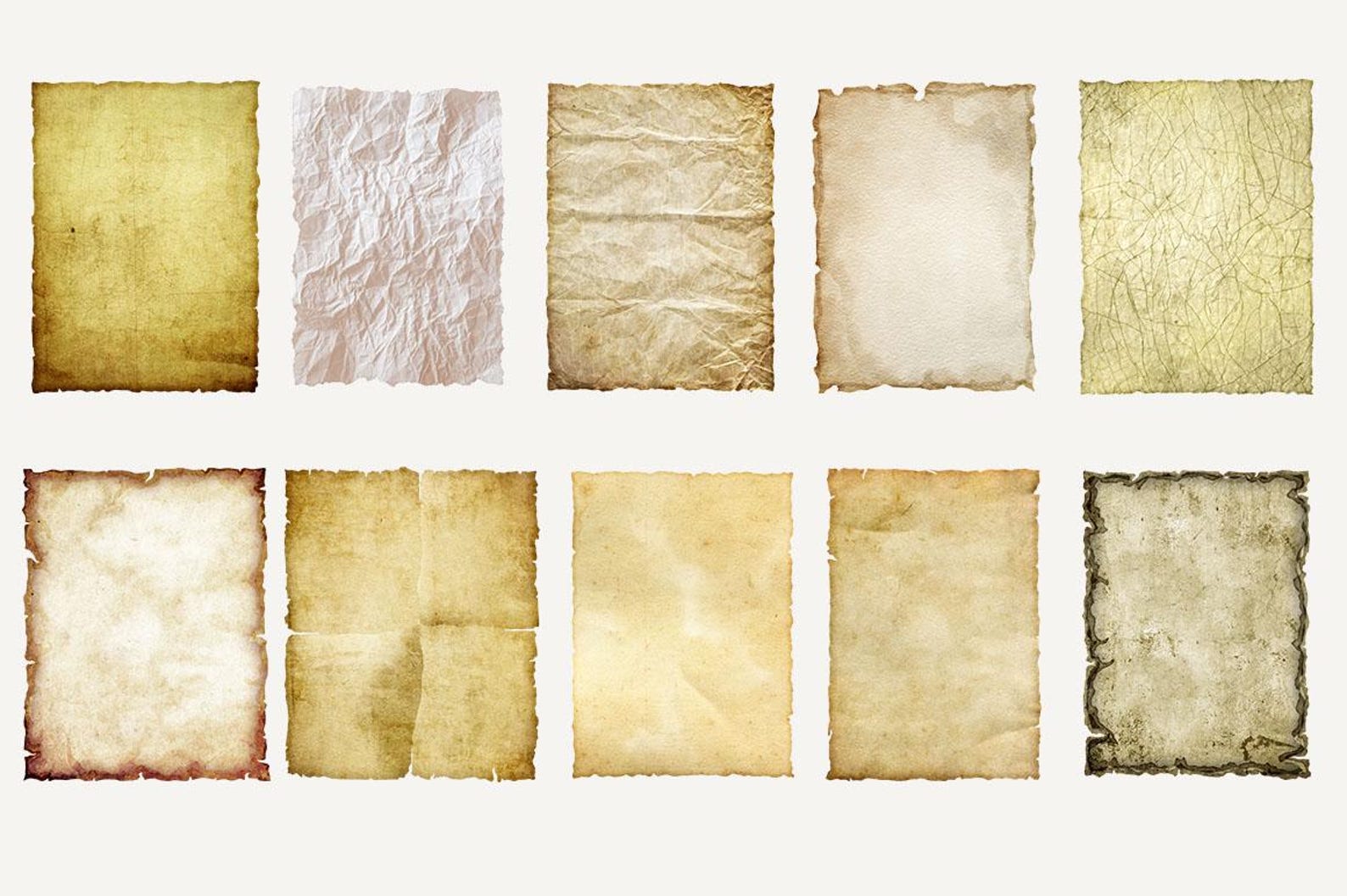 Vintage Paper Textures, Antique Style Papers, High‑res Files - Etsy
