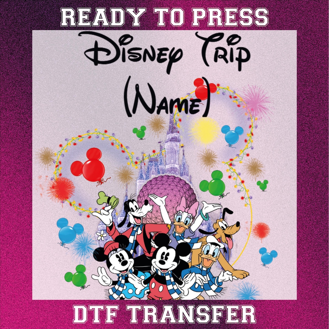 2026 Custom Disney Squad Family Trip Dtf, Personalized Disneyland ...