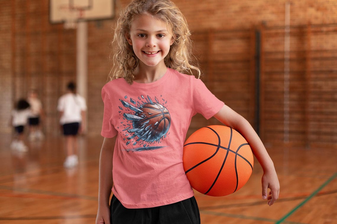 Basketball Boy Girl Mom DTF Transfer: Hoop Game Day Vibes, Shot Basket ...