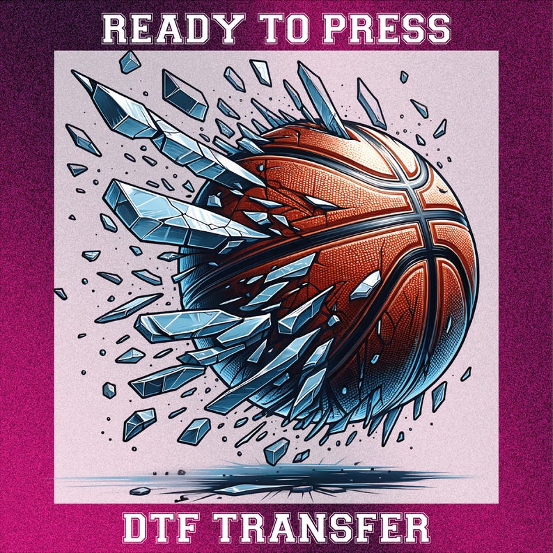 Basketball Boy Girl Mom DTF Transfer: Hoop Game Day Vibes, Shot Basket ...