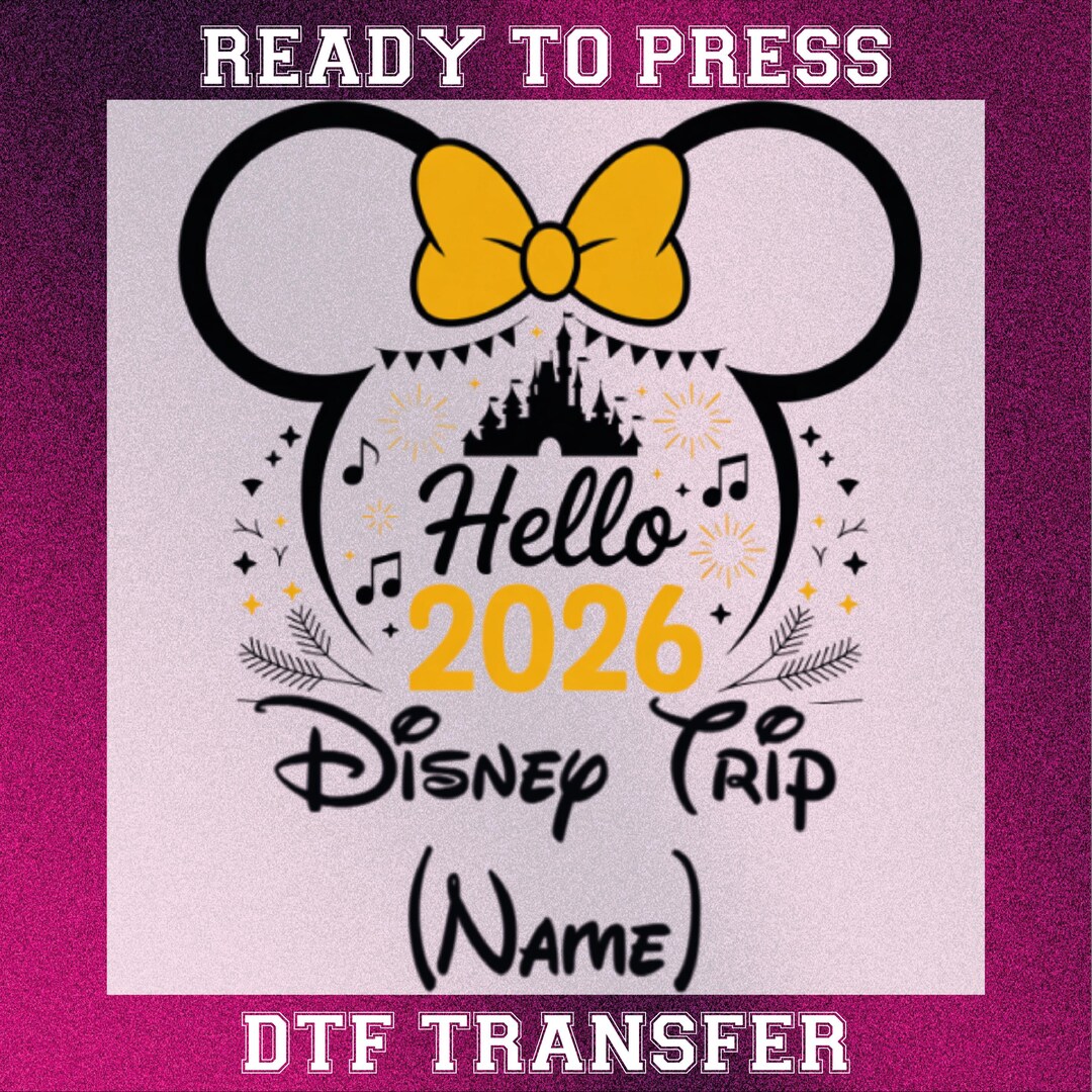 2026 Custom Disney Squad Family Trip Dtf, Personalized Disneyland ...