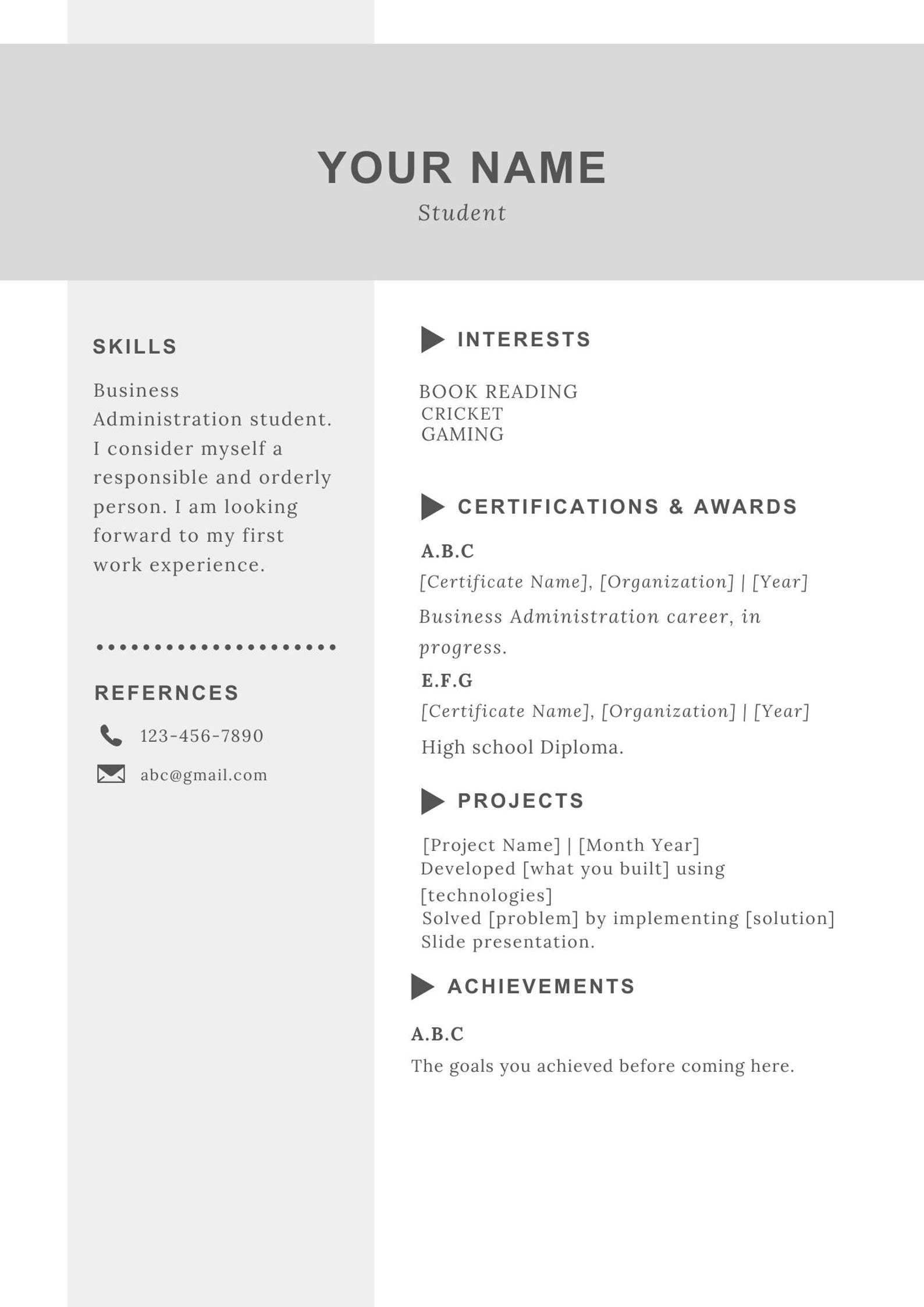 Land Your Dream Job Resume Template – Professional Design – Easy to ...