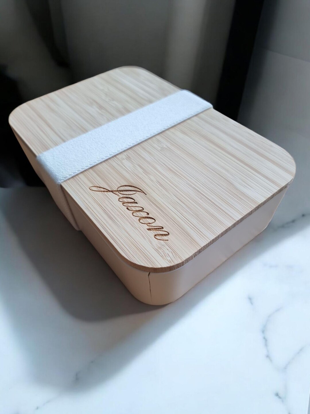 Personalized Bamboo Bento Box: Laser Engraved Lunch Box With Utensils ...