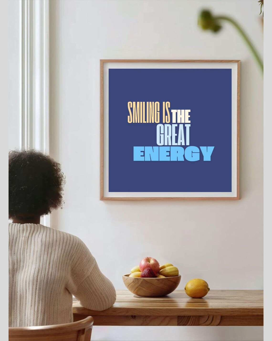 Smiling is the Great Energy, Wall Art and Quotes,digital Download ...